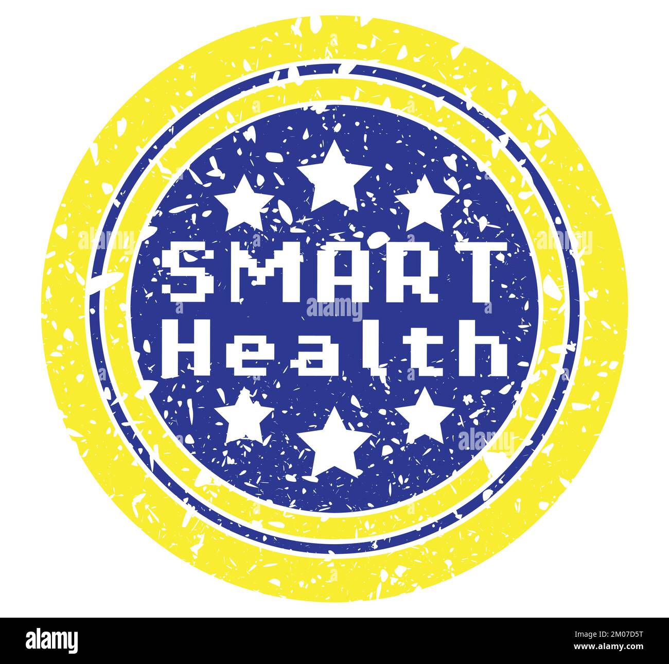 Simple vintage rubber stamp with Smart Health text Stock Vector Image ...