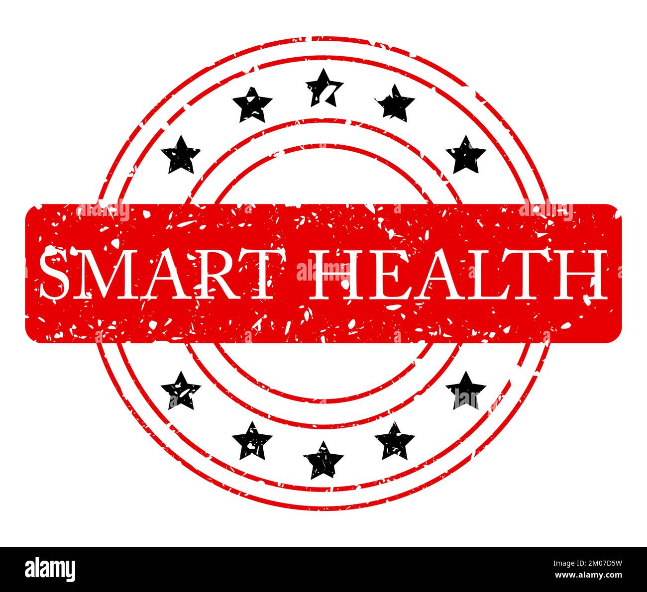 Simple vintage rubber stamp with Smart Health text Stock Vector Image ...