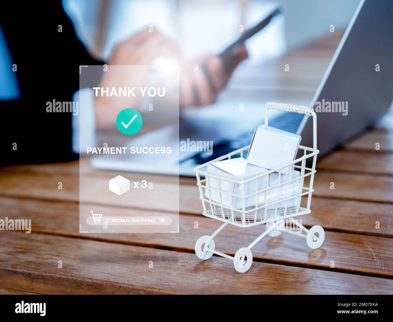 Payment Successful, online payment, shopping online concepts. Payment ...