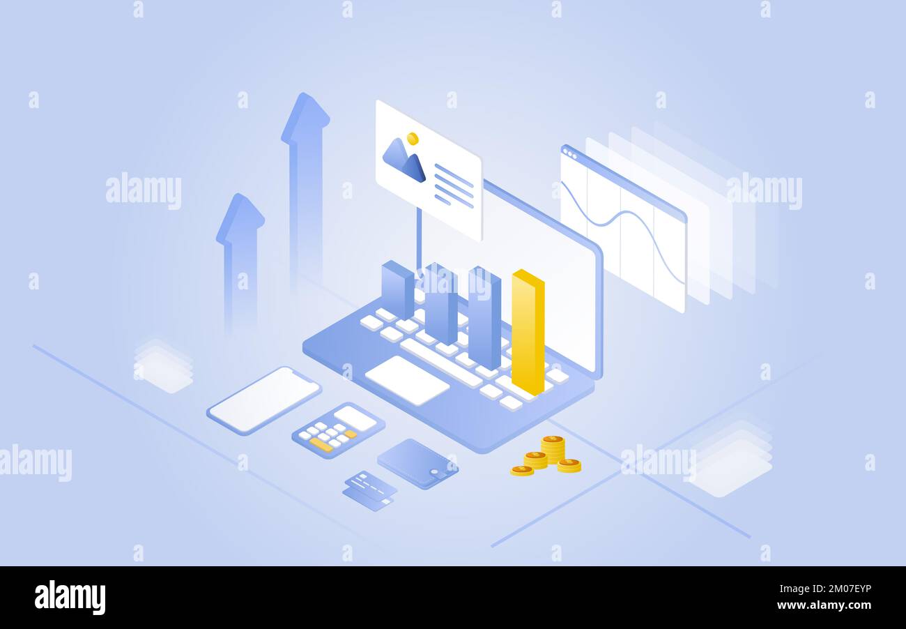 Financial management concept and investment, Flat design of payment ...