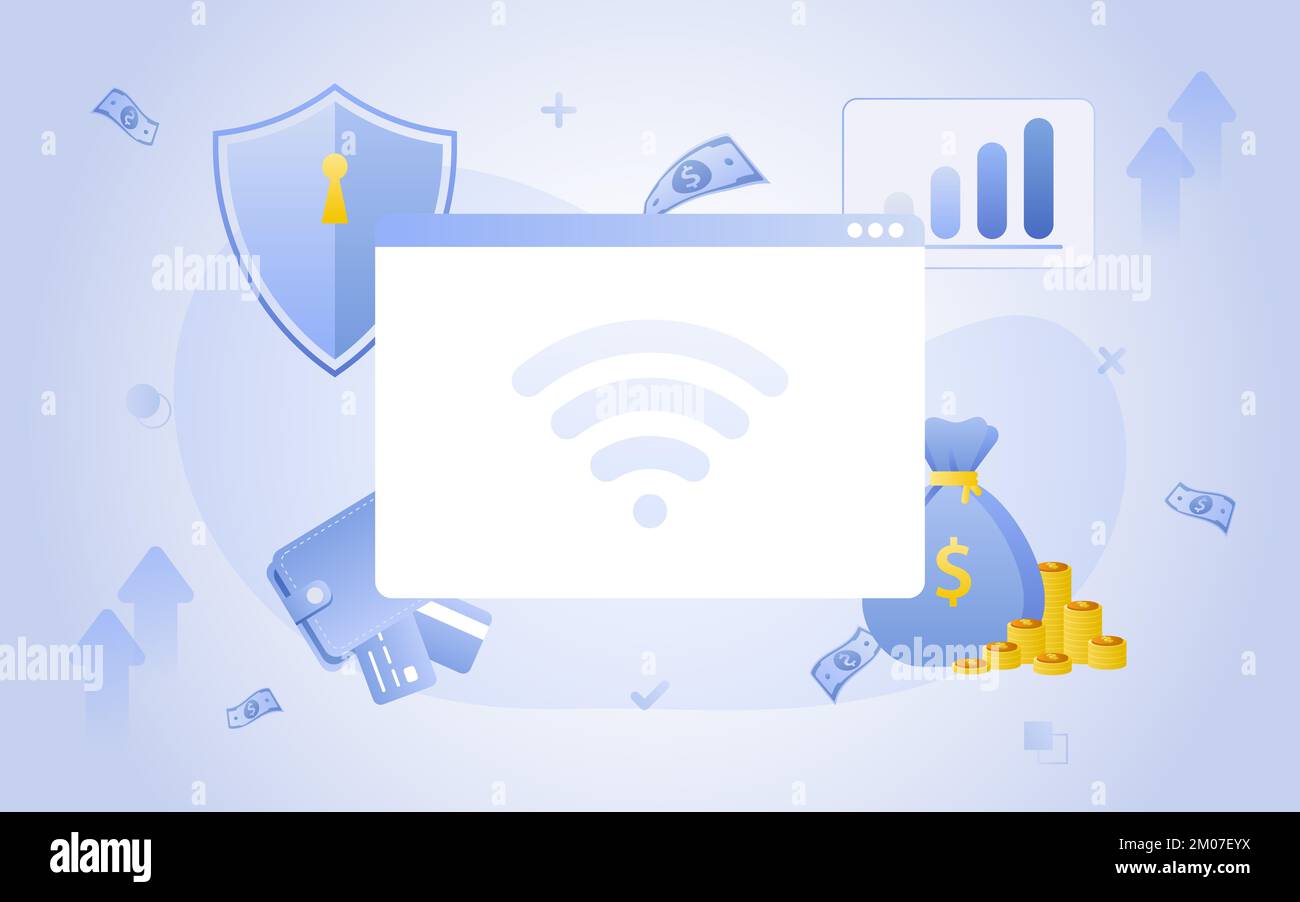 Financial management concept and investment, Flat design of payment ...