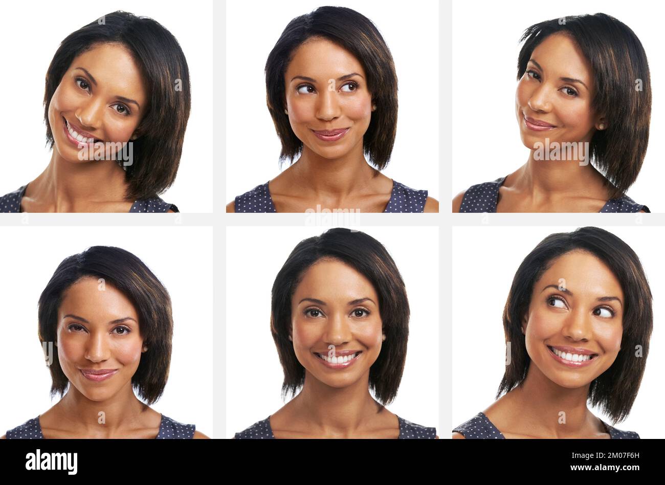 Beauty and charisma. Composite image of a beautiful young woman ...