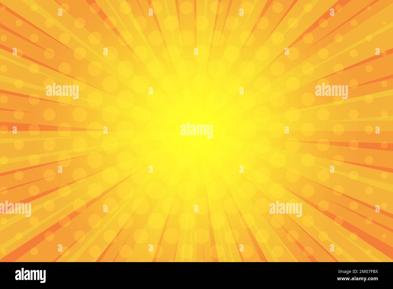 Pop art comics background. Starburst orange swirl illustration with ...