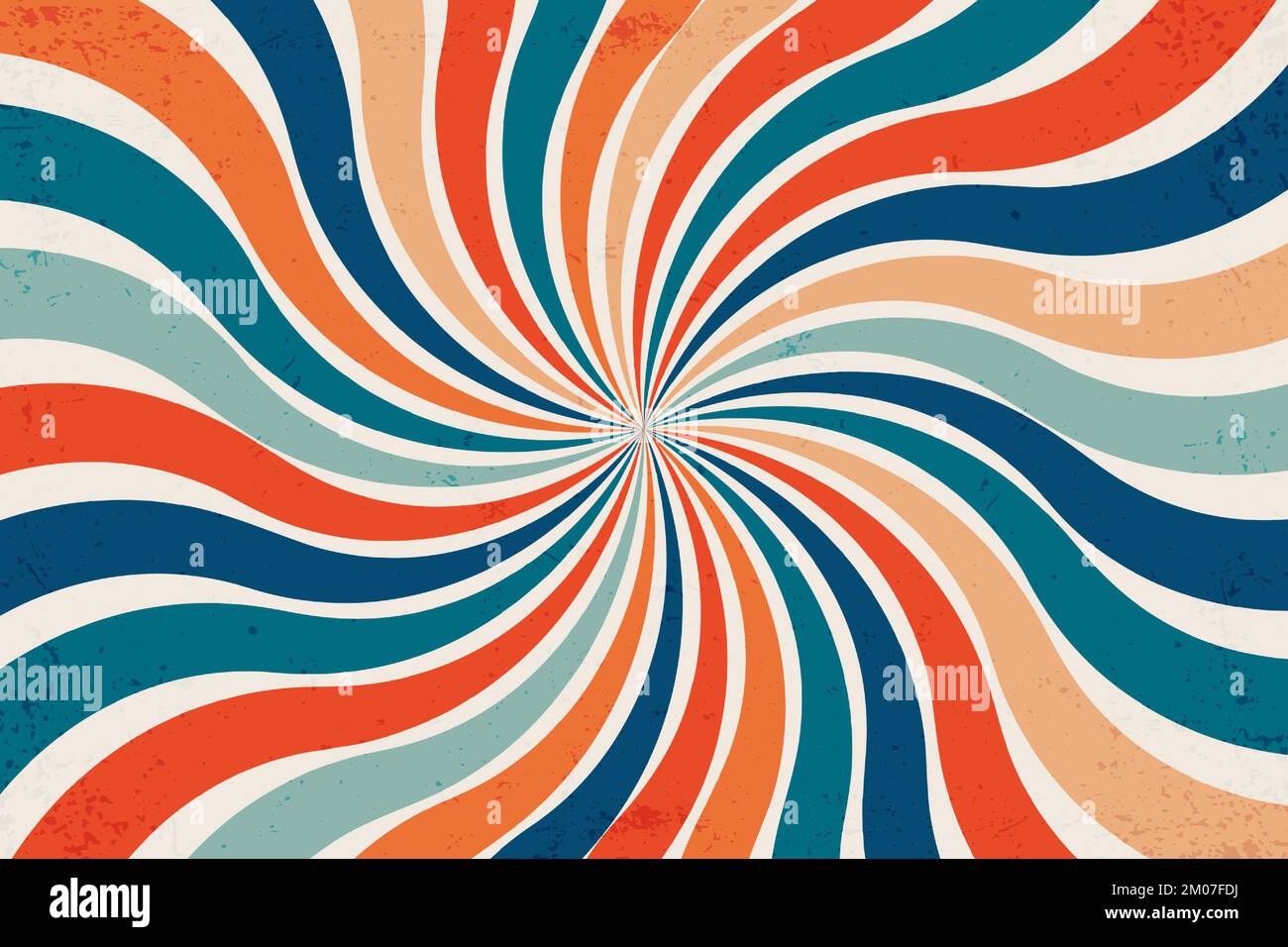 Retro sun burst vintage background. Swirl wallpaper with grunge. Spiral rays circus illustration ...