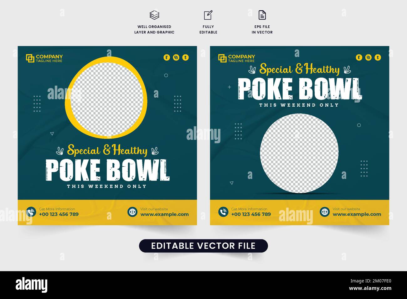 Asian food menu promotional web banner design on dark blue backgrounds ...