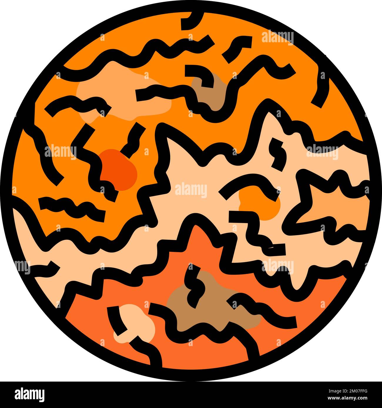 venus planet color icon vector illustration Stock Vector Image & Art ...