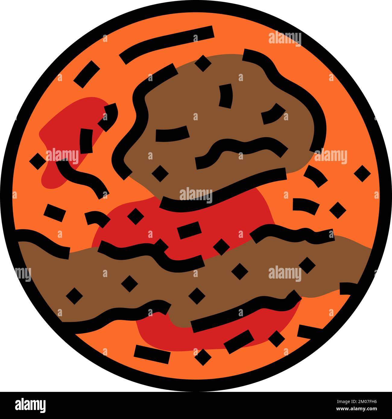 mars planet color icon vector illustration Stock Vector Image & Art - Alamy