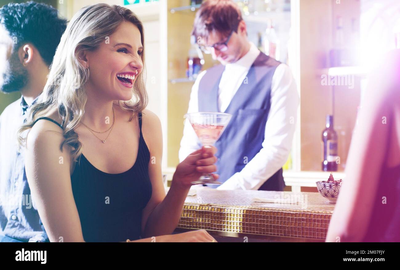 Funny woman drinking alcohol hi-res stock photography and images - Alamy