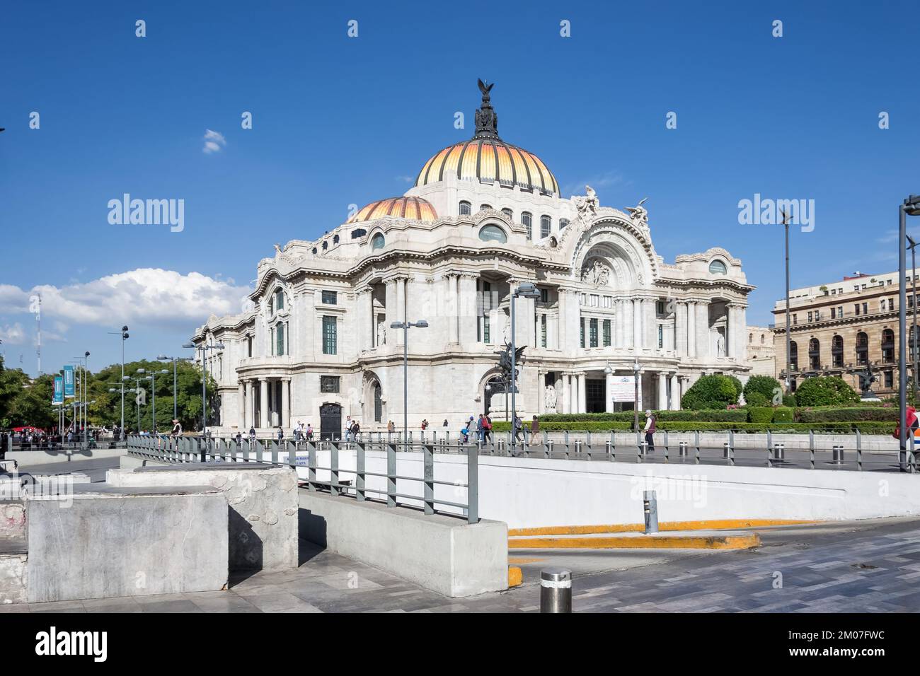 Architectural detail of the Palacio de Bellas Artes (Palace of Fine ...