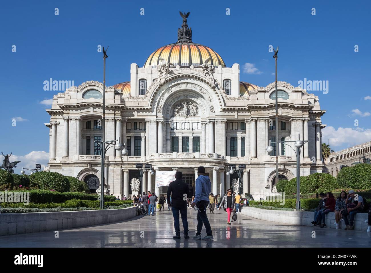 Architectural detail of the Palacio de Bellas Artes (Palace of Fine ...