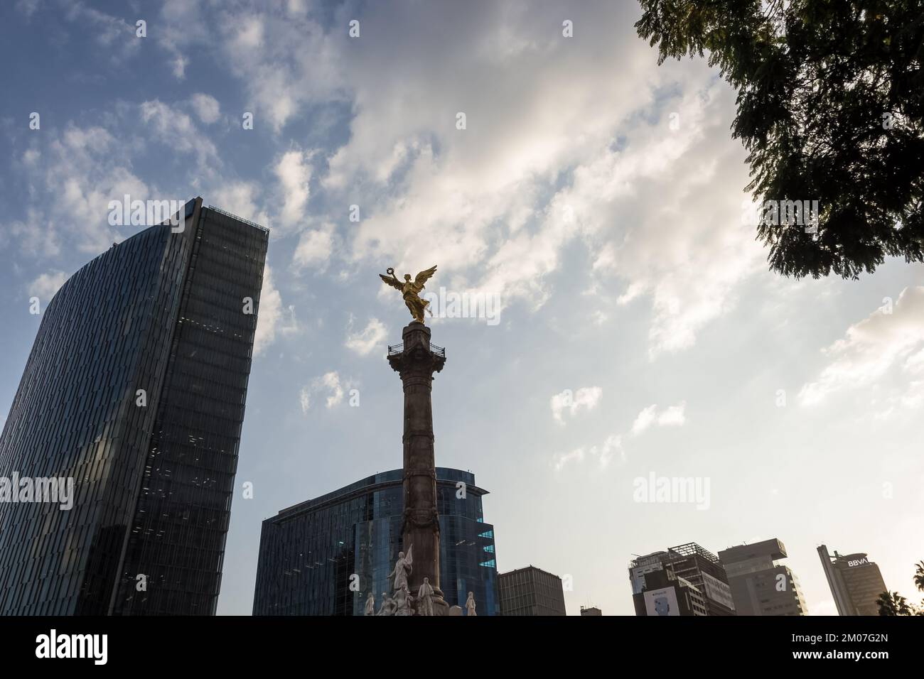 Architectural detail of The Angel of Independence, a victory column on ...