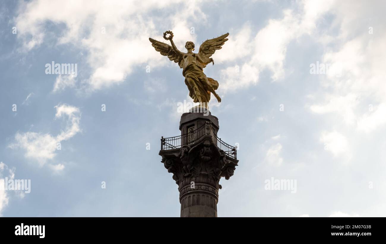 Architectural detail of The Angel of Independence, a victory column on ...