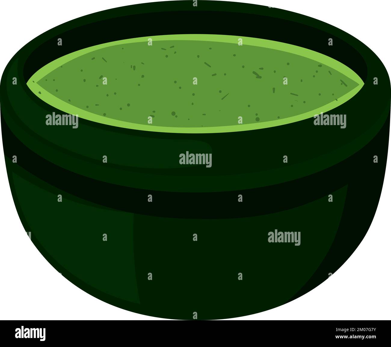 matcha in a bowl Stock Vector Image & Art - Alamy
