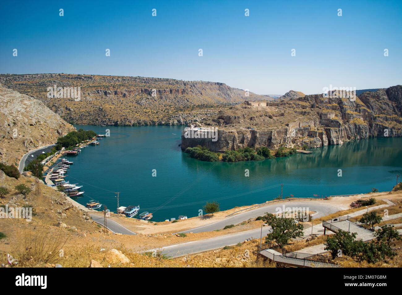 Medieval and Late Rome dated castle called Rumkale riverside of ...