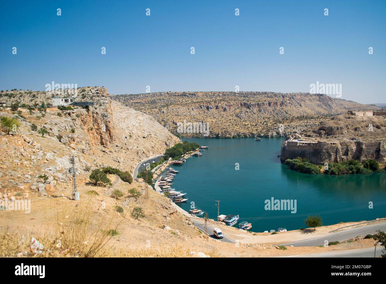 Medieval and Late Rome dated castle called Rumkale riverside of ...