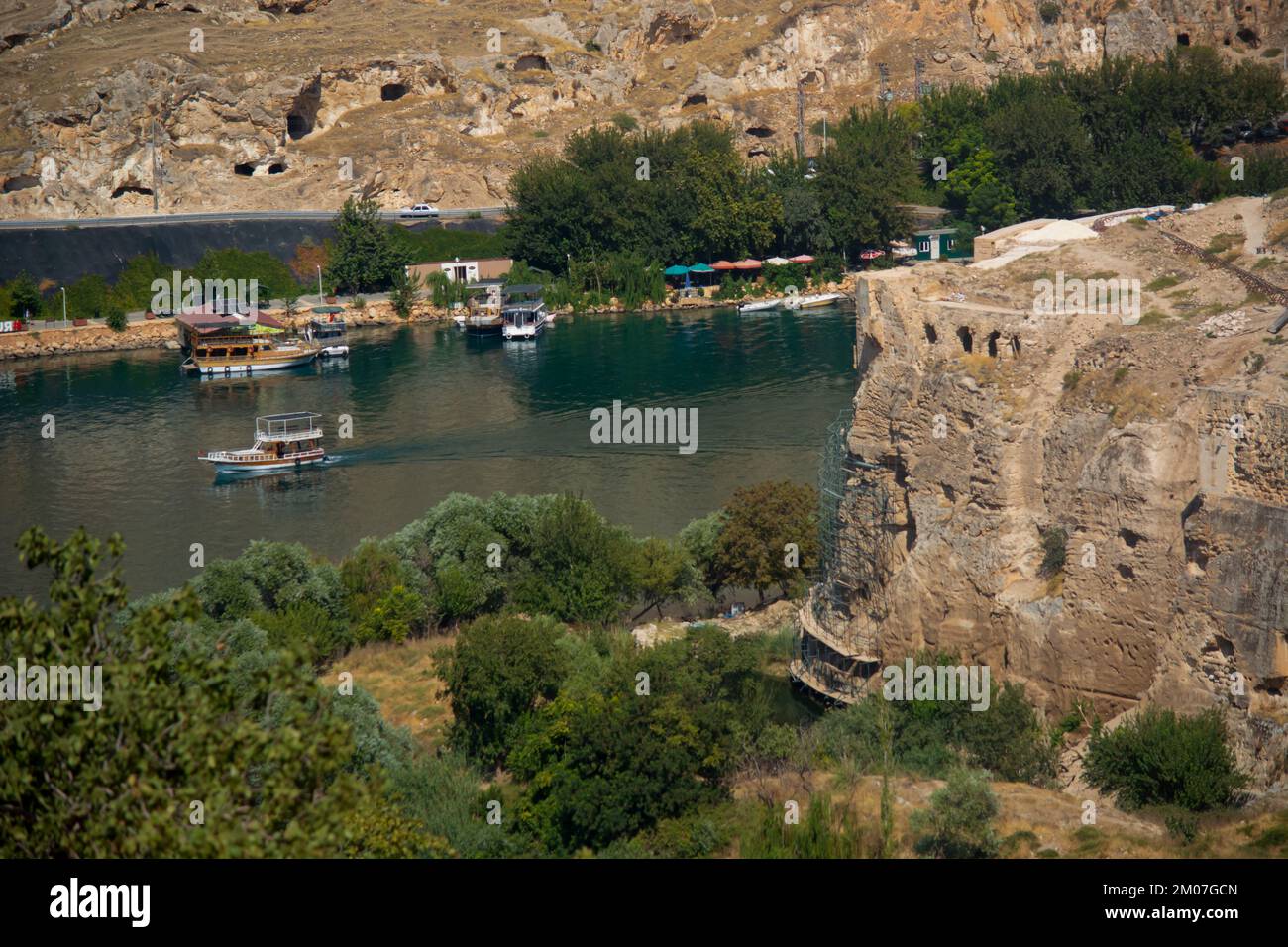 Medieval and Late Rome dated castle called Rumkale riverside or ...