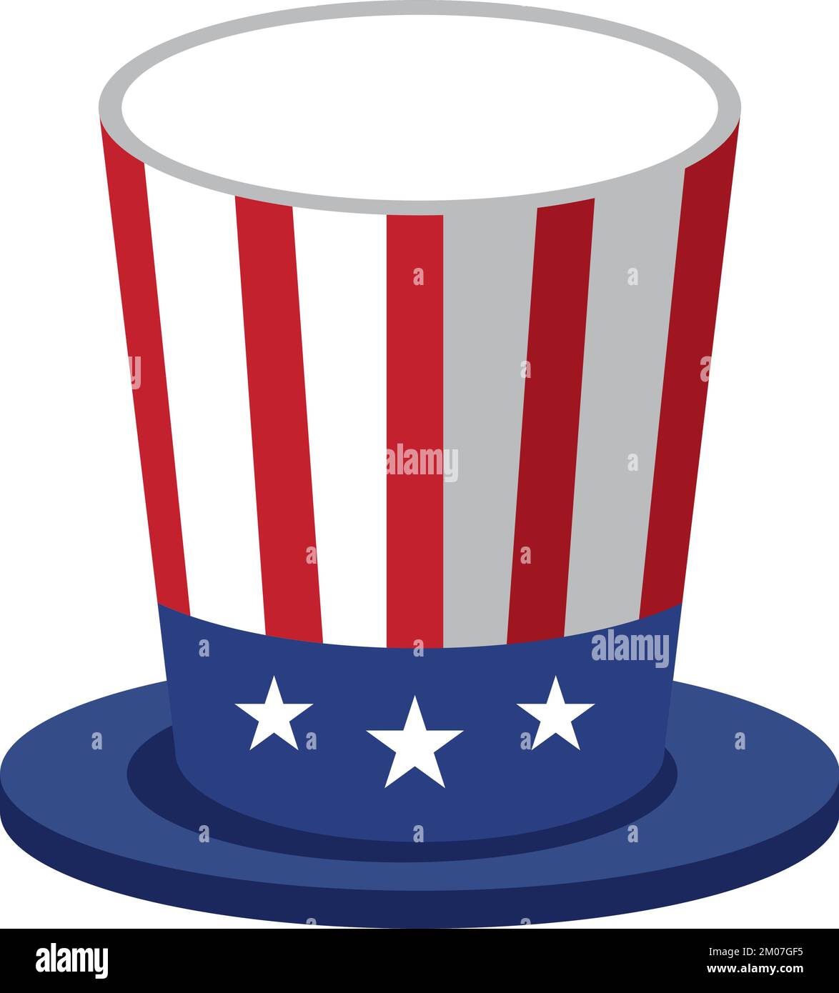 Top hat flag american Stock Vector Images - Alamy