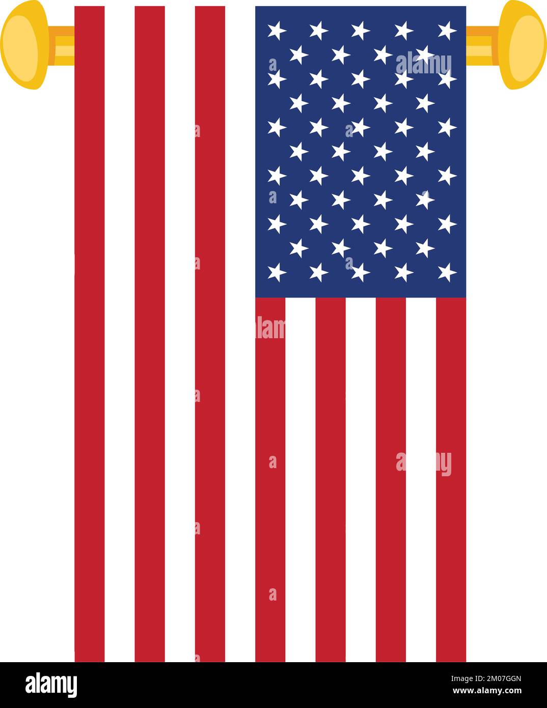 hanging USA flag Stock Vector Image & Art - Alamy