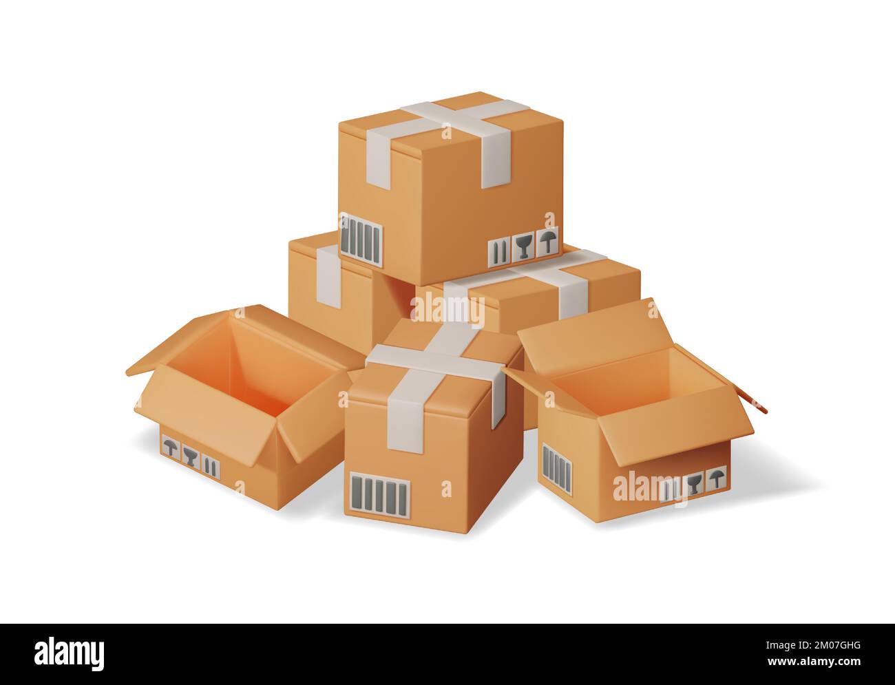 Recycling boxes environment Stock Vector Images - Alamy