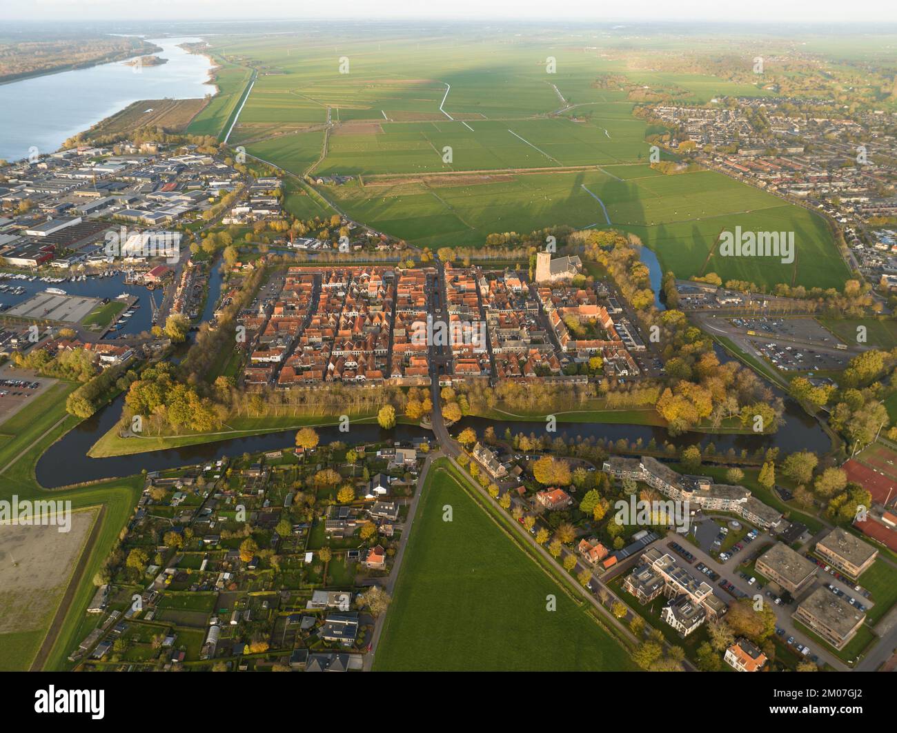 Fortified historic city center of Elburg in The Netherlands, Gelderland ...