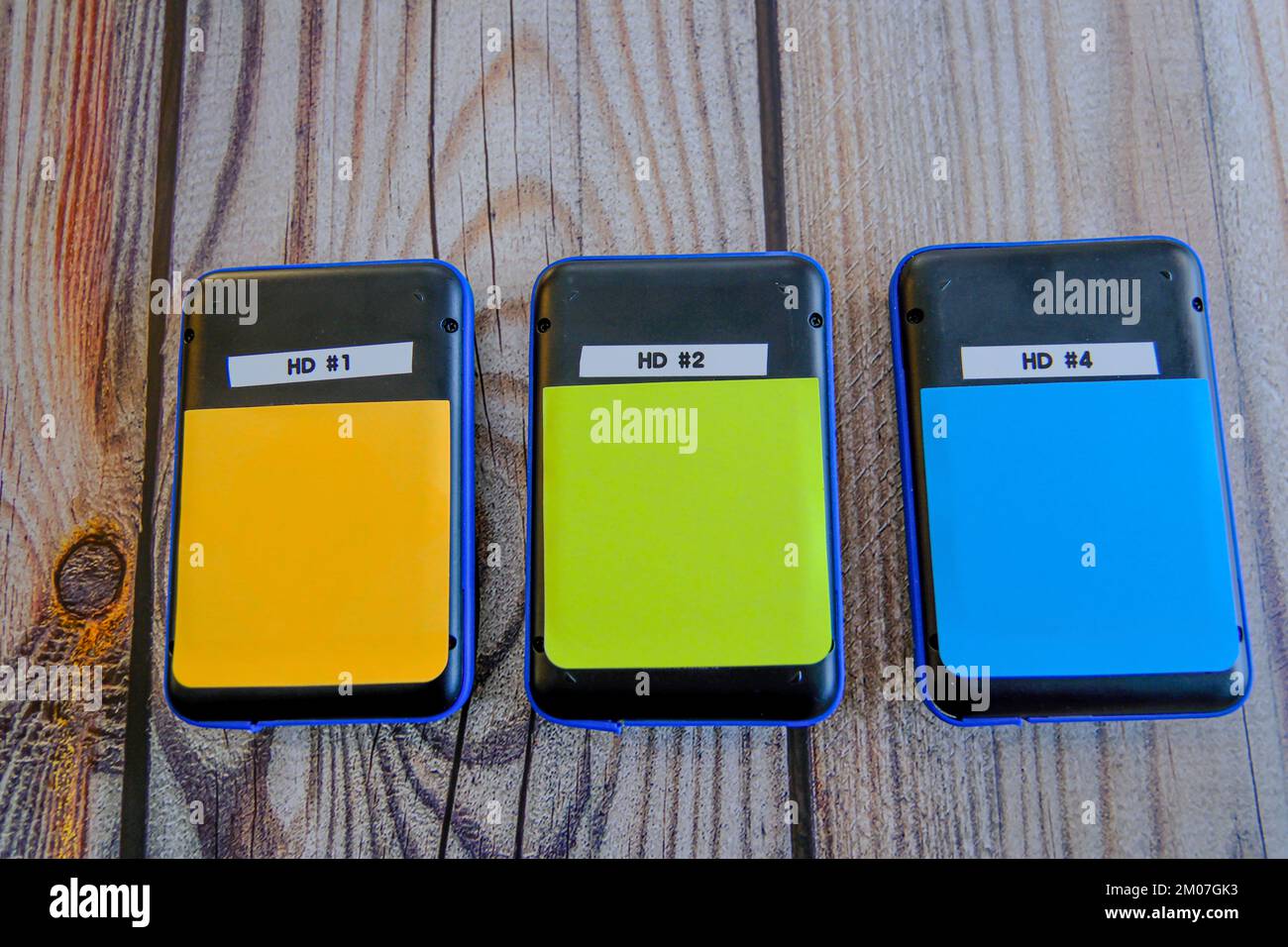 Portable Hard disk data drives for data backup Stock Photo - Alamy