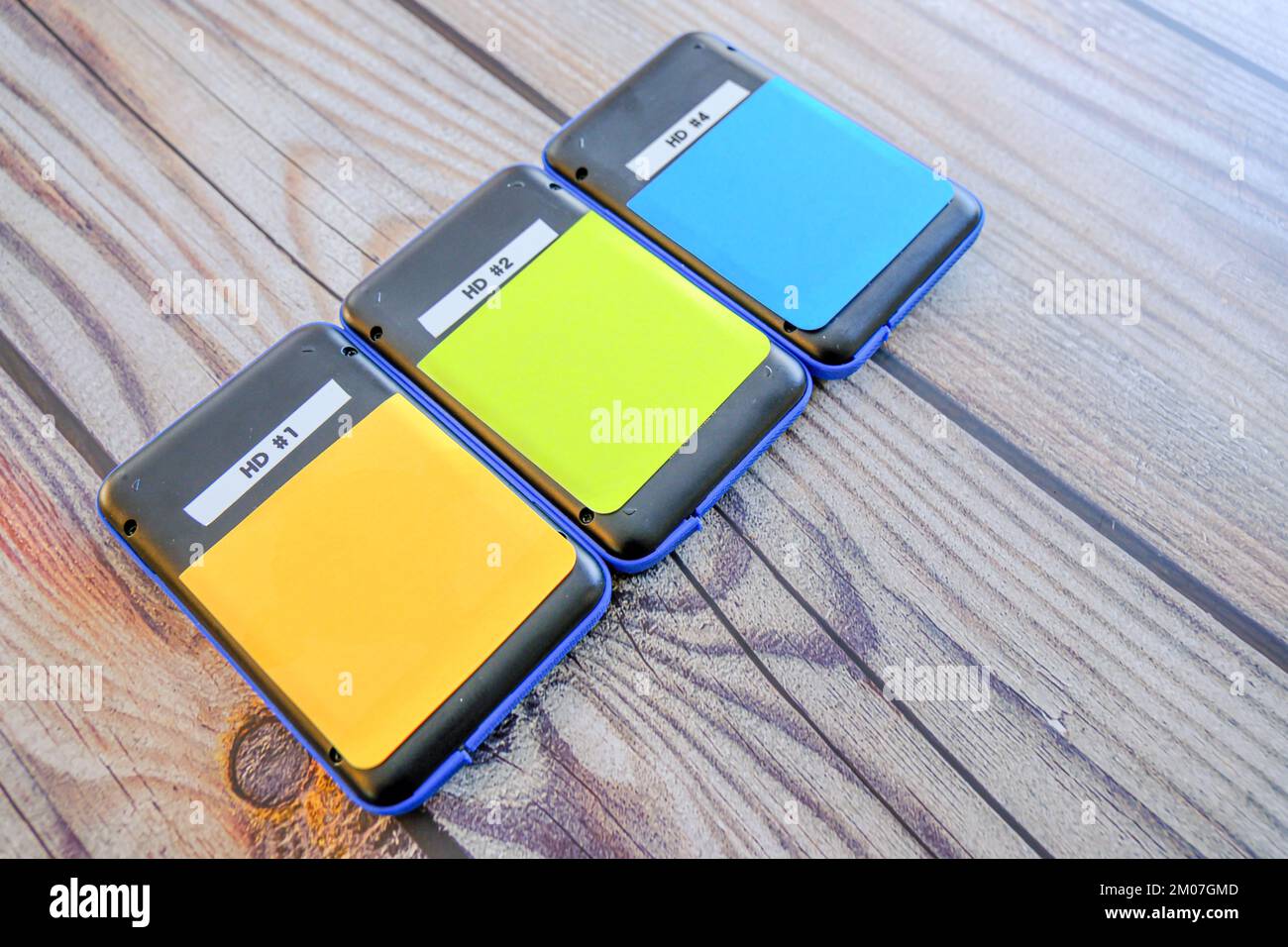 Portable Hard disk data drives for data backup Stock Photo - Alamy