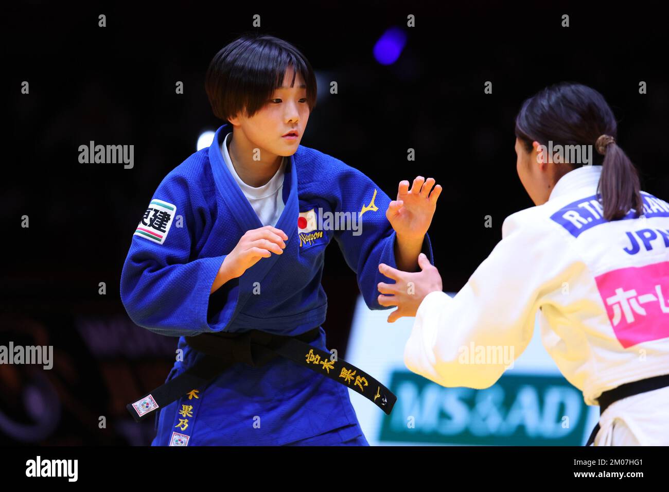 Tokyo, Japan. 4th Dec, 2022. (L-R) Kano Miyaki, Rina Tatsukawa (JPN) Judo : IJF Grand Slam Tokyo ...