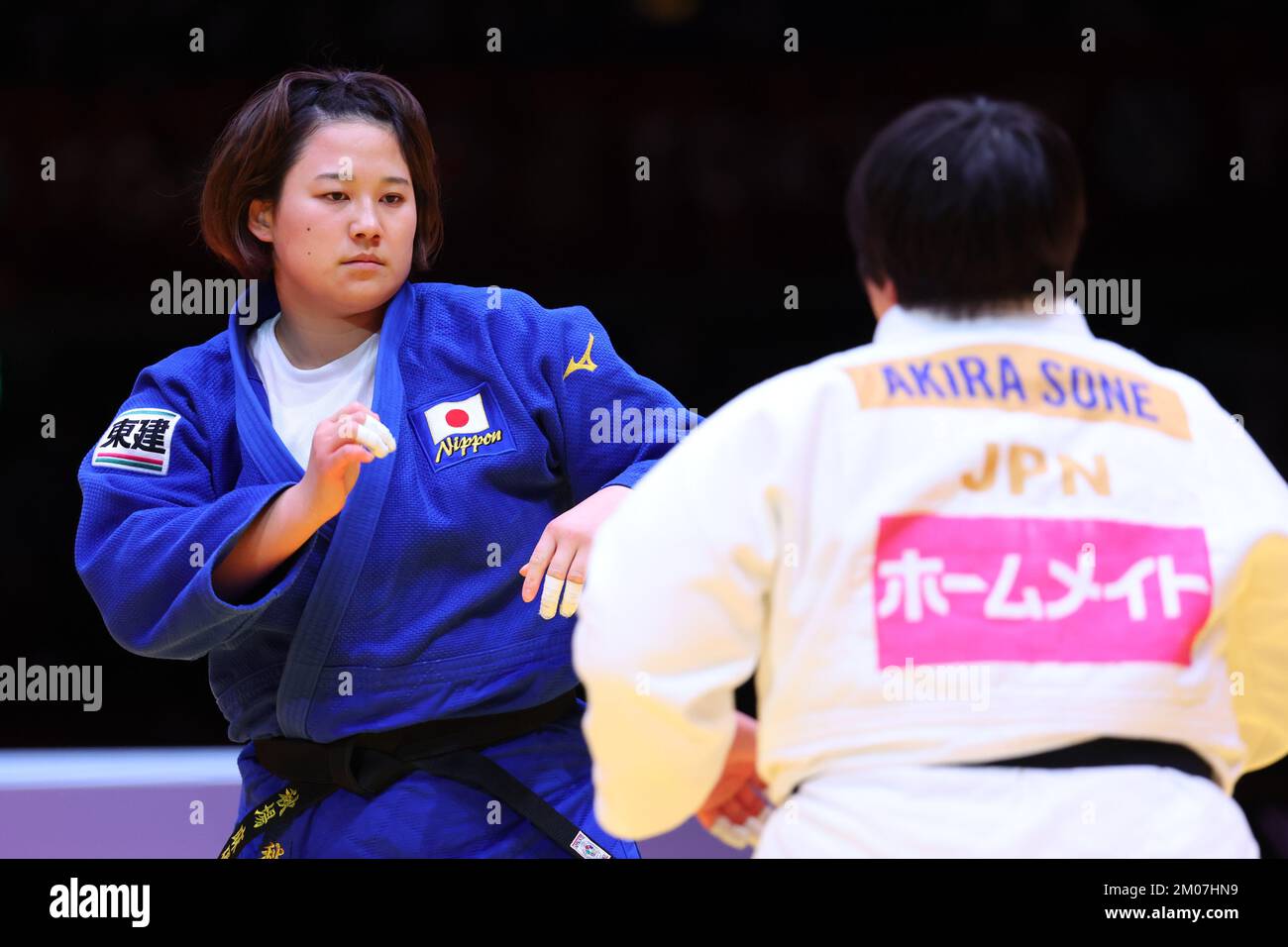 Tokyo, Japan. 4th Dec, 2022. (L-R) Mayu Akiba, Akira Sone (JPN) Judo ...