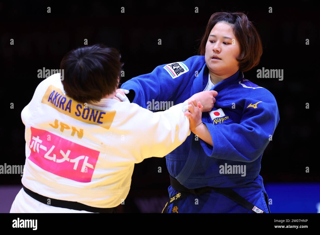 Tokyo, Japan. 4th Dec, 2022. (L-R) Akira Sone, Mayu Akiba (JPN) Judo : IJF Grand Slam Tokyo 2022 ...