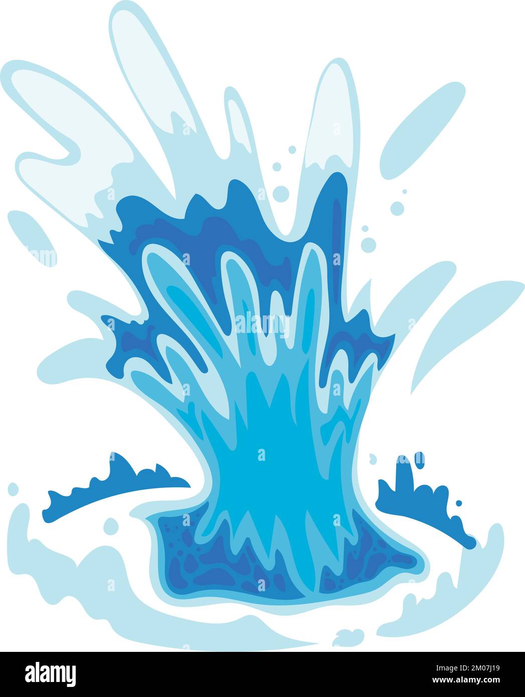 water splash on white background Stock Vector Image & Art - Alamy