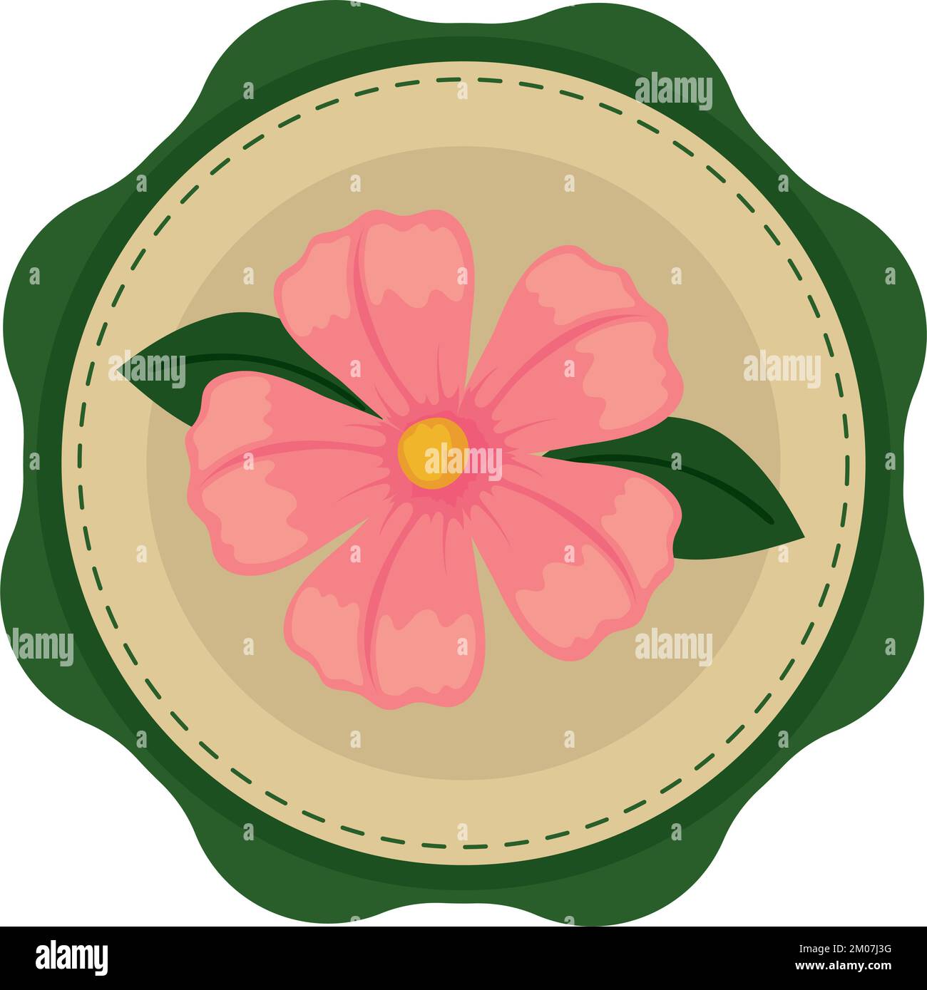 flower round icon Stock Vector Image & Art - Alamy