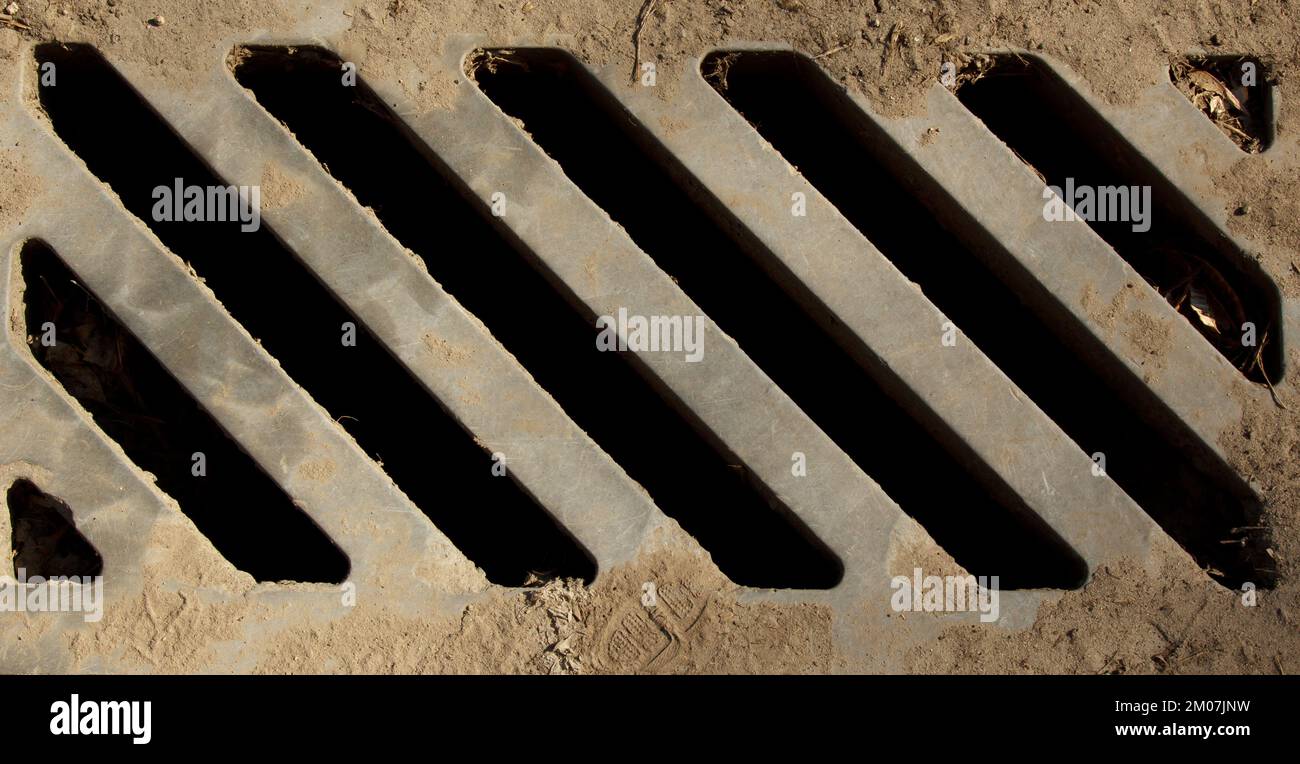 metal grill close-up. view from above. oblique lines. background ...