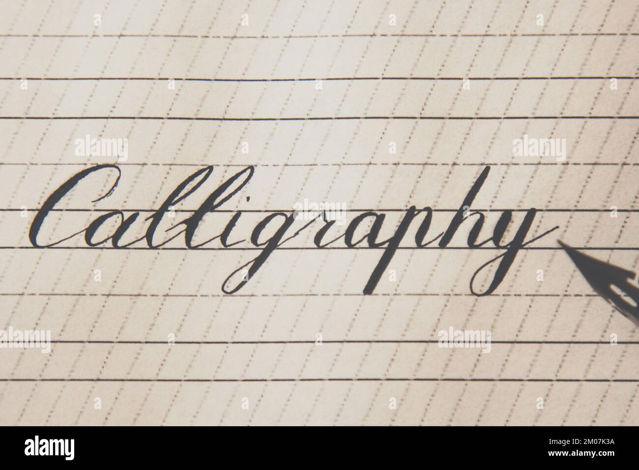Retro school cursive writing hi-res stock photography and images - Alamy