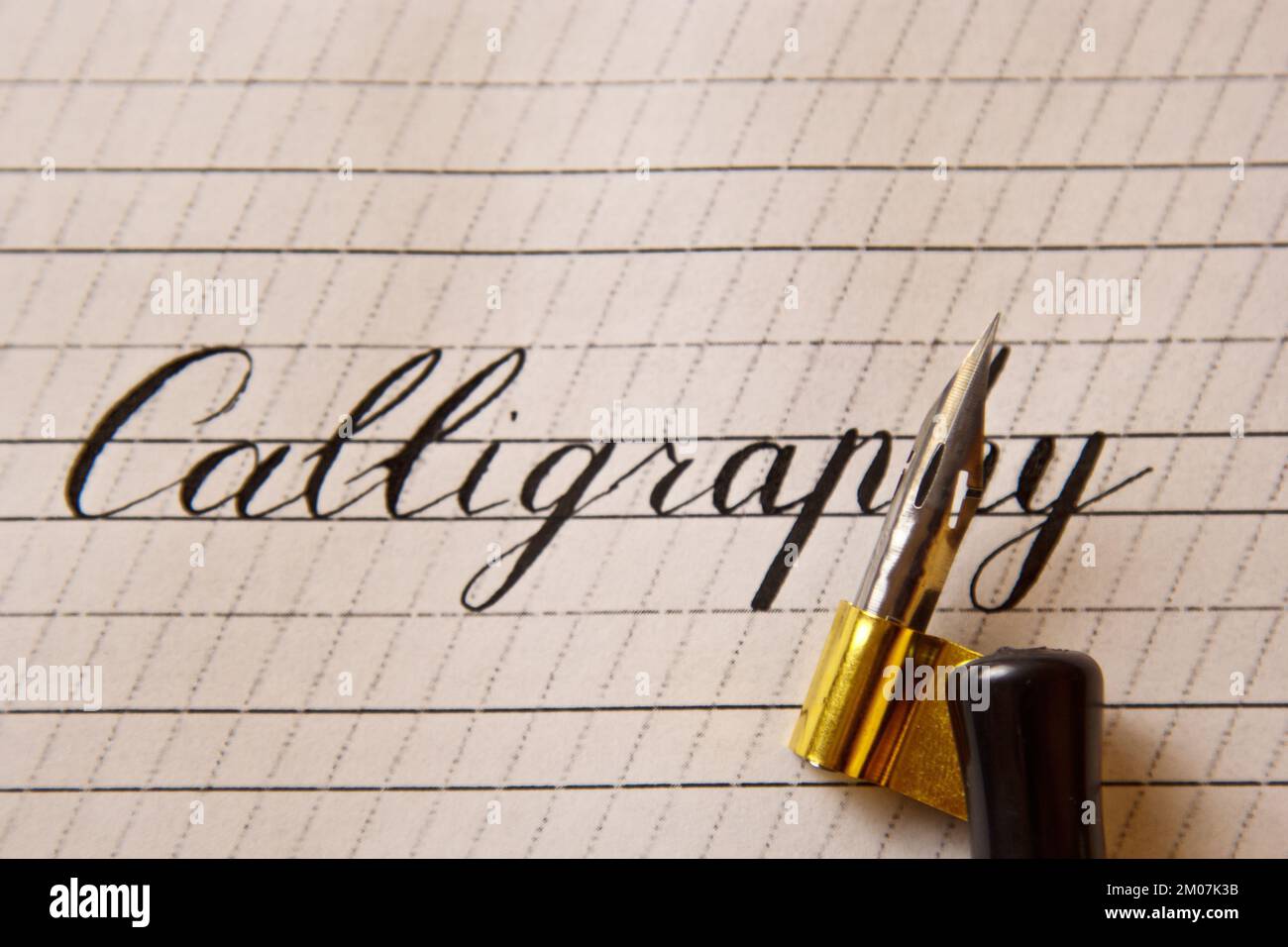 Pen on hand written sheet hi-res stock photography and images - Alamy