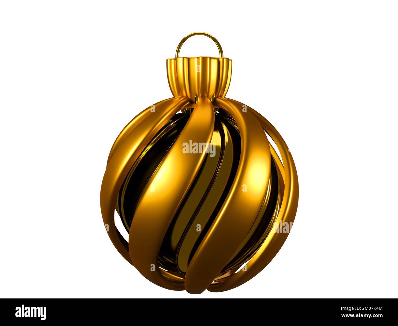Realistic hanging christmas balls 3d redndering Christmas decoration ...