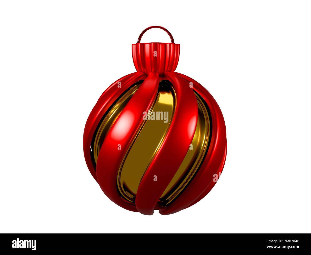 Realistic hanging christmas balls 3d redndering Christmas decoration ...