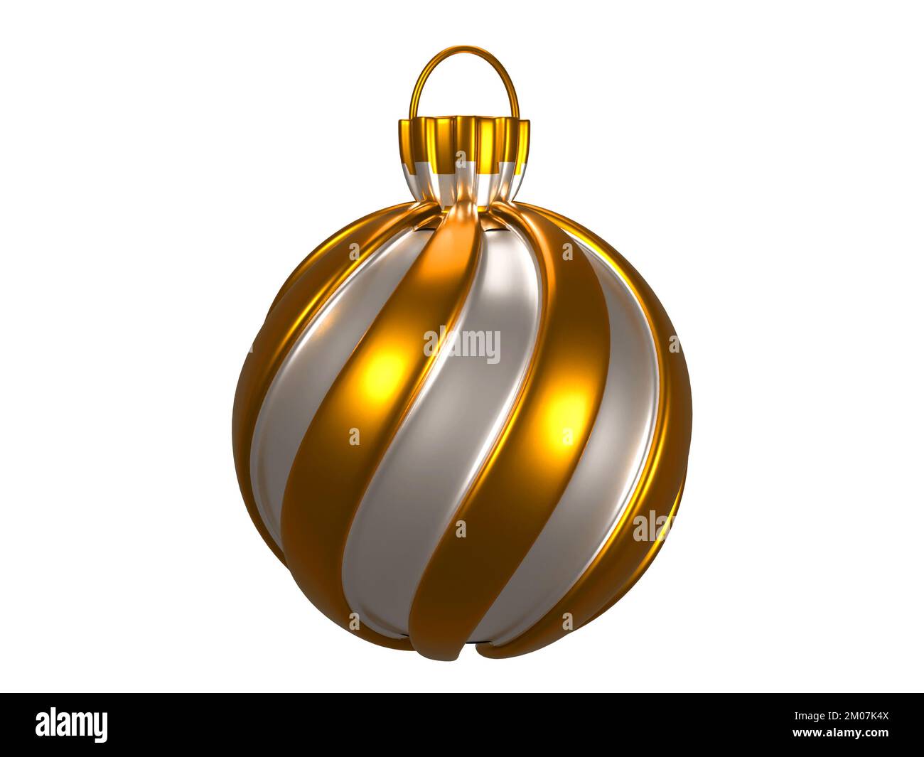 Realistic hanging christmas balls 3d redndering Christmas decoration ...