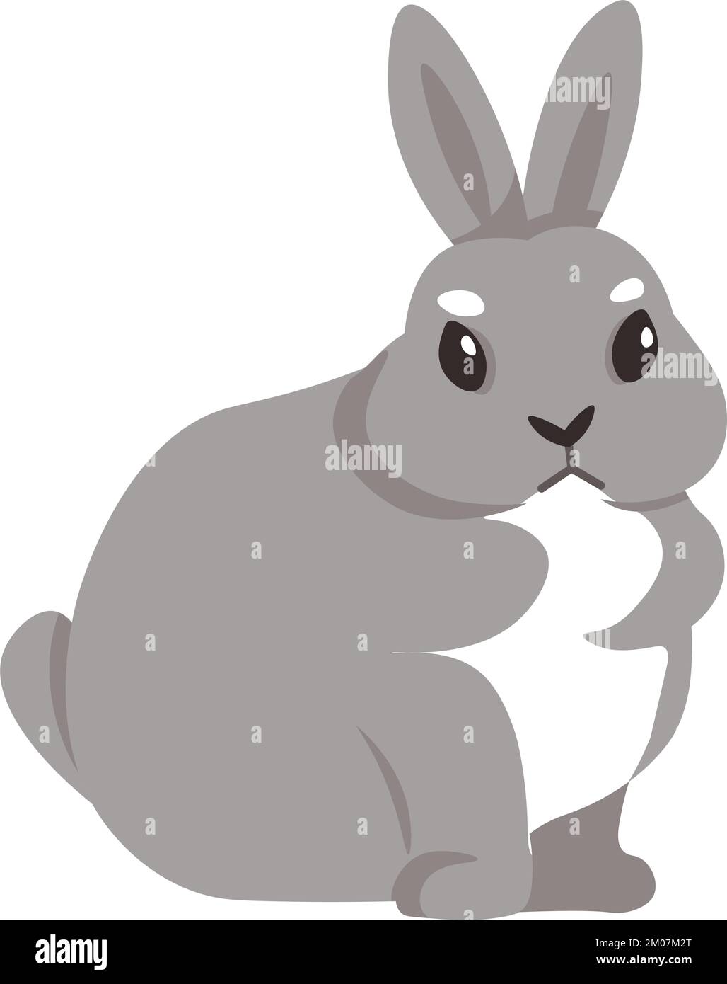 Rabbit portrait, wild fauna of woodland, hare Stock Vector Image & Art ...