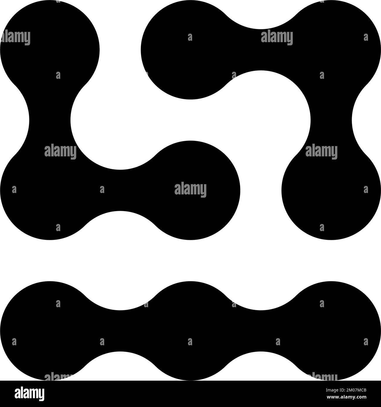 Connected dots icon. Circles pattern sign. Integration symbol. Abstract point movement ...