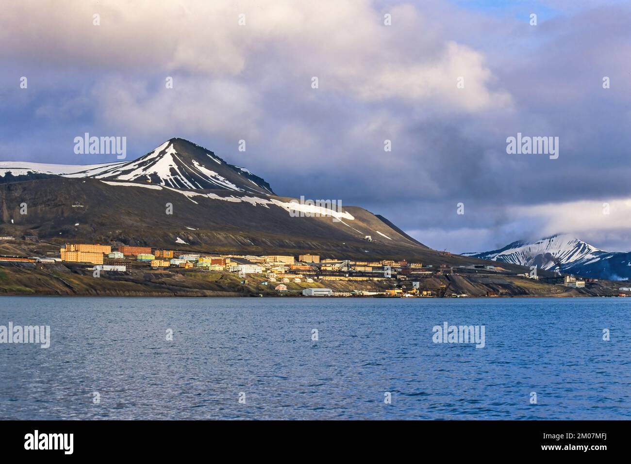 View a Barentsburg coal mine in Svalbard Stock Photo - Alamy