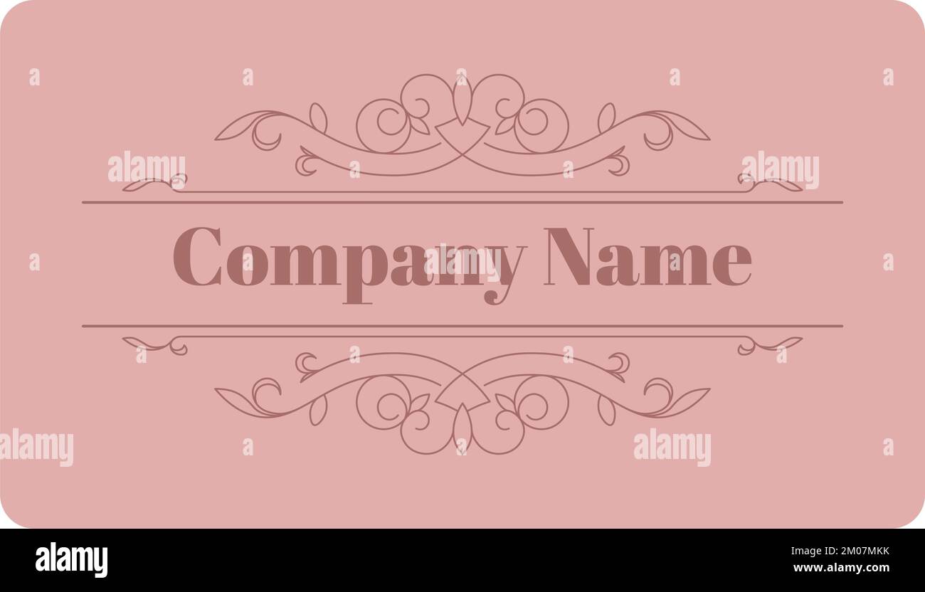 Elegant business card with company name vector Stock Vector Image & Art ...
