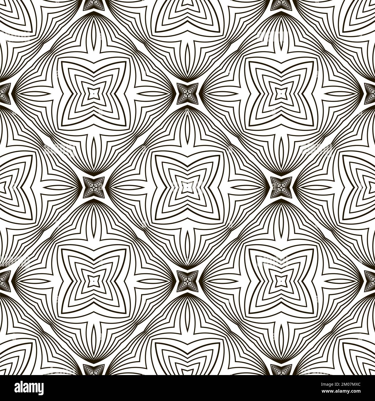 Line Icon Seamless Pattern Isolated on White Background Stock Photo - Alamy