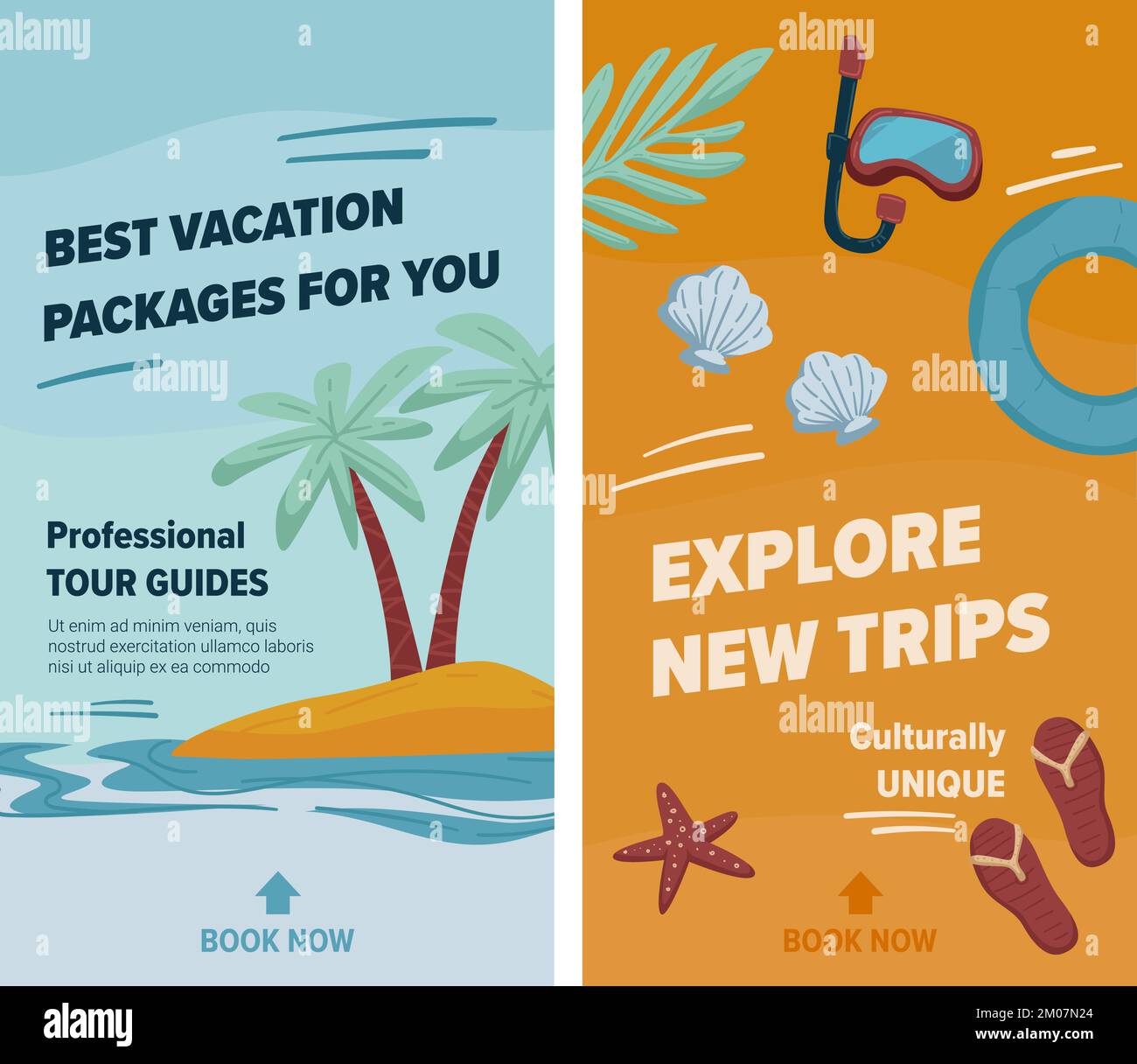 Best beach destination Stock Vector Images - Alamy