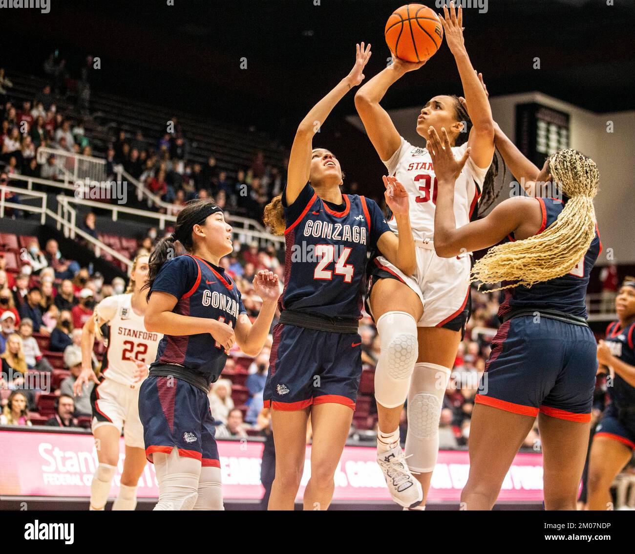 Palo Alto CA, USA. 04th Dec, 2022. A. Stanford guard Haley Jones (30 ...