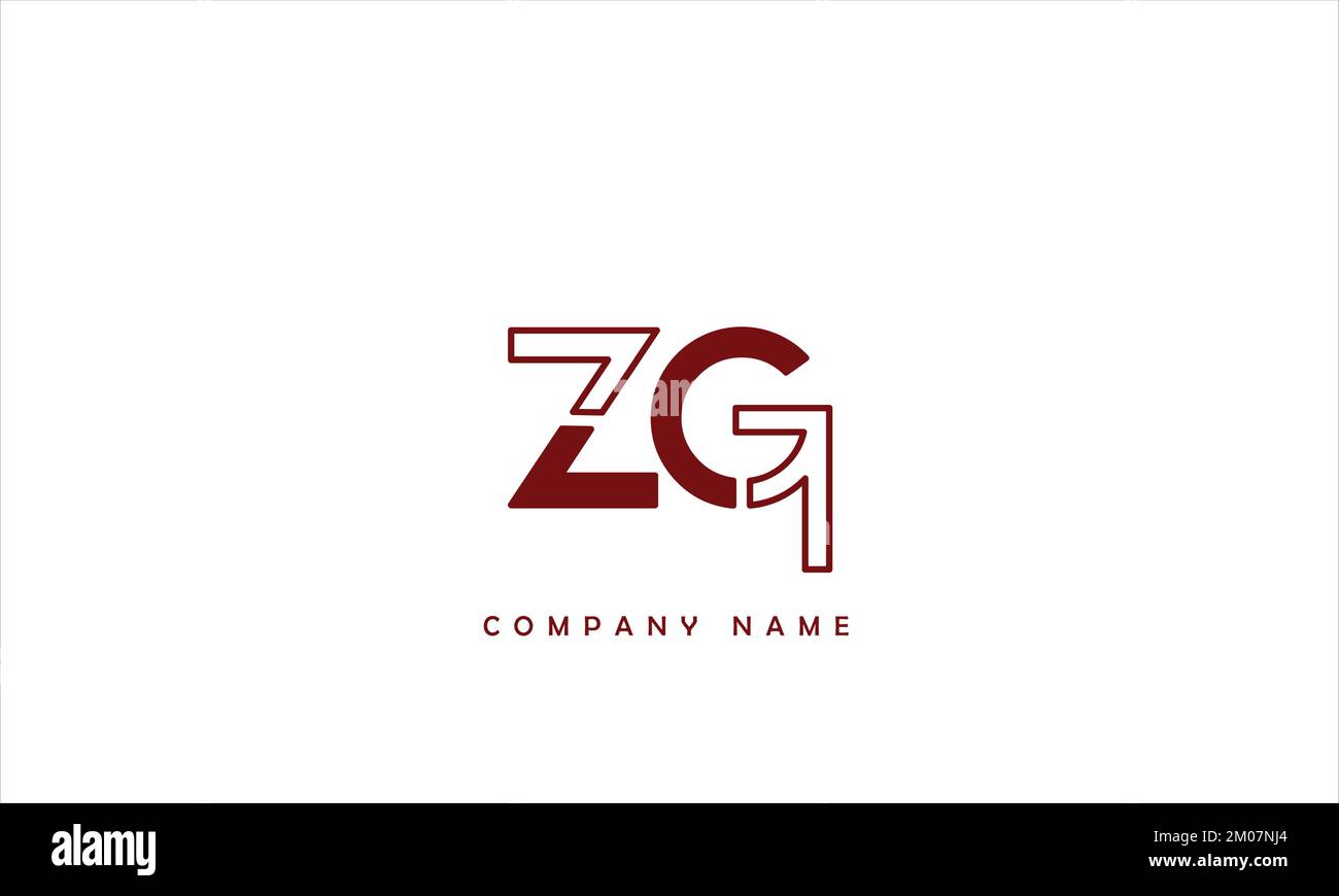ZG, GZ Abstract Letters Logo Monogram Stock Vector Image & Art - Alamy