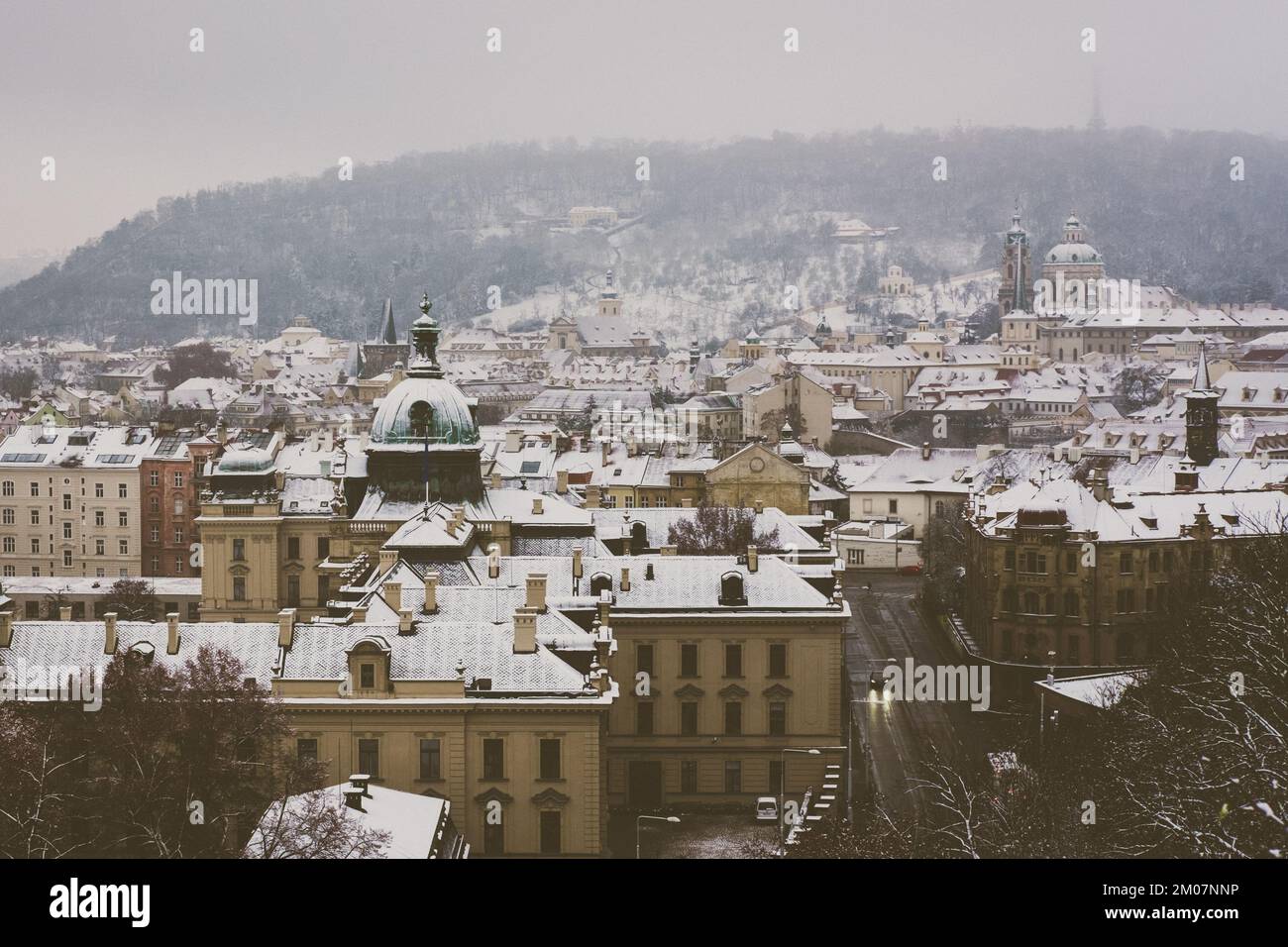 First snow in Prague, Prague Landscape, Snow in Prague, Prague winter ...