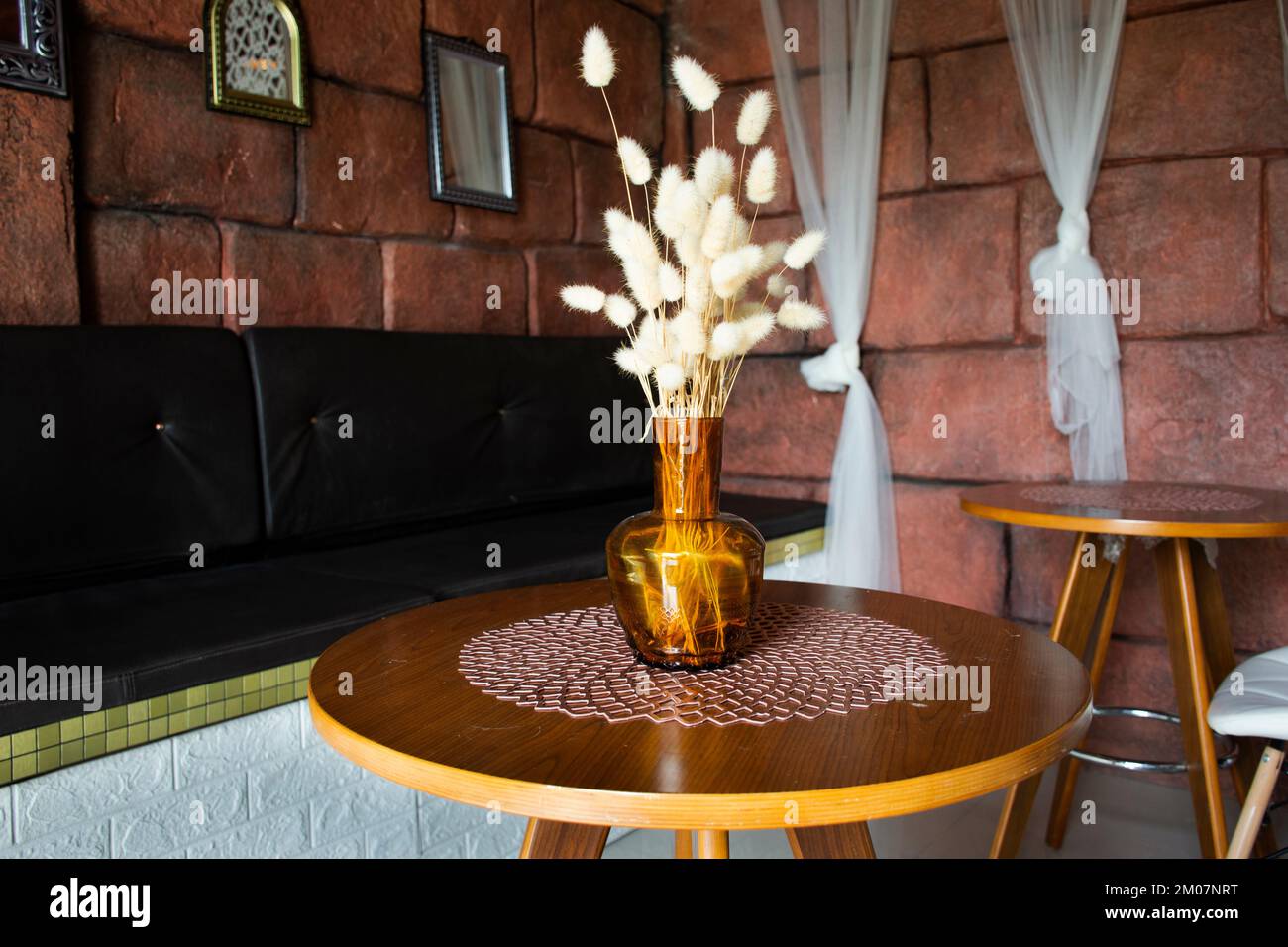 Interior design antique vintage retro modern building dining room of ...