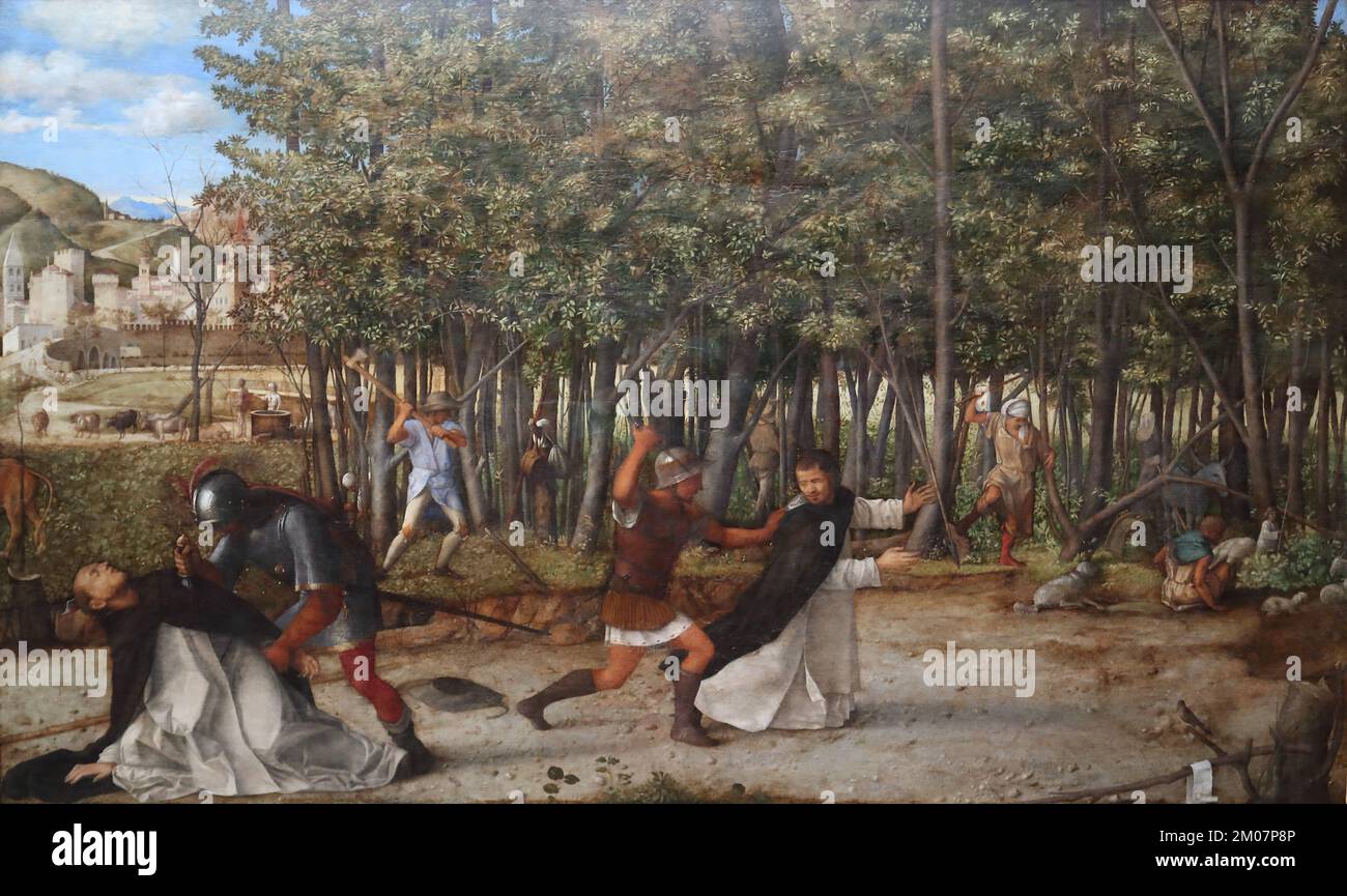 The Assassination of Sait Peter Martyr by Italian Renaissance painter ...