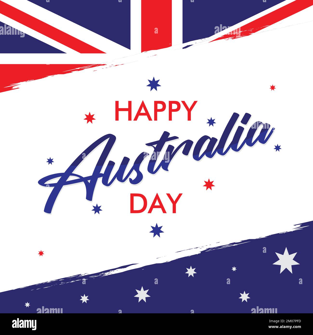 Happy Australia Day background letter. Vector illustration EPS.8 EPS.10 ...