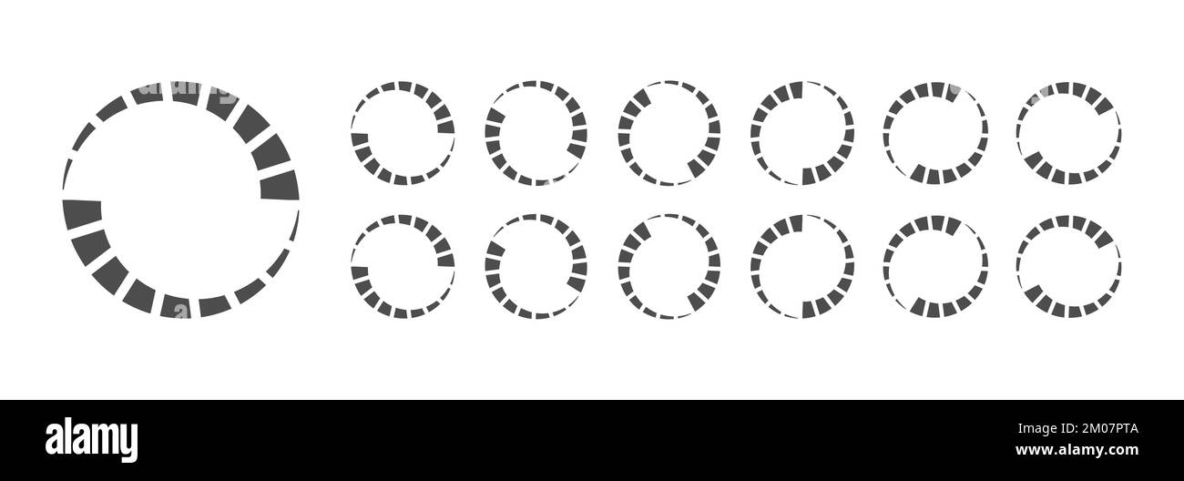 Circular Loading Buffering Icons Vector Stock Vector Image & Art - Alamy